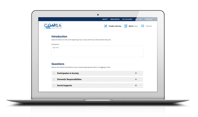 COMSA Survey Builder